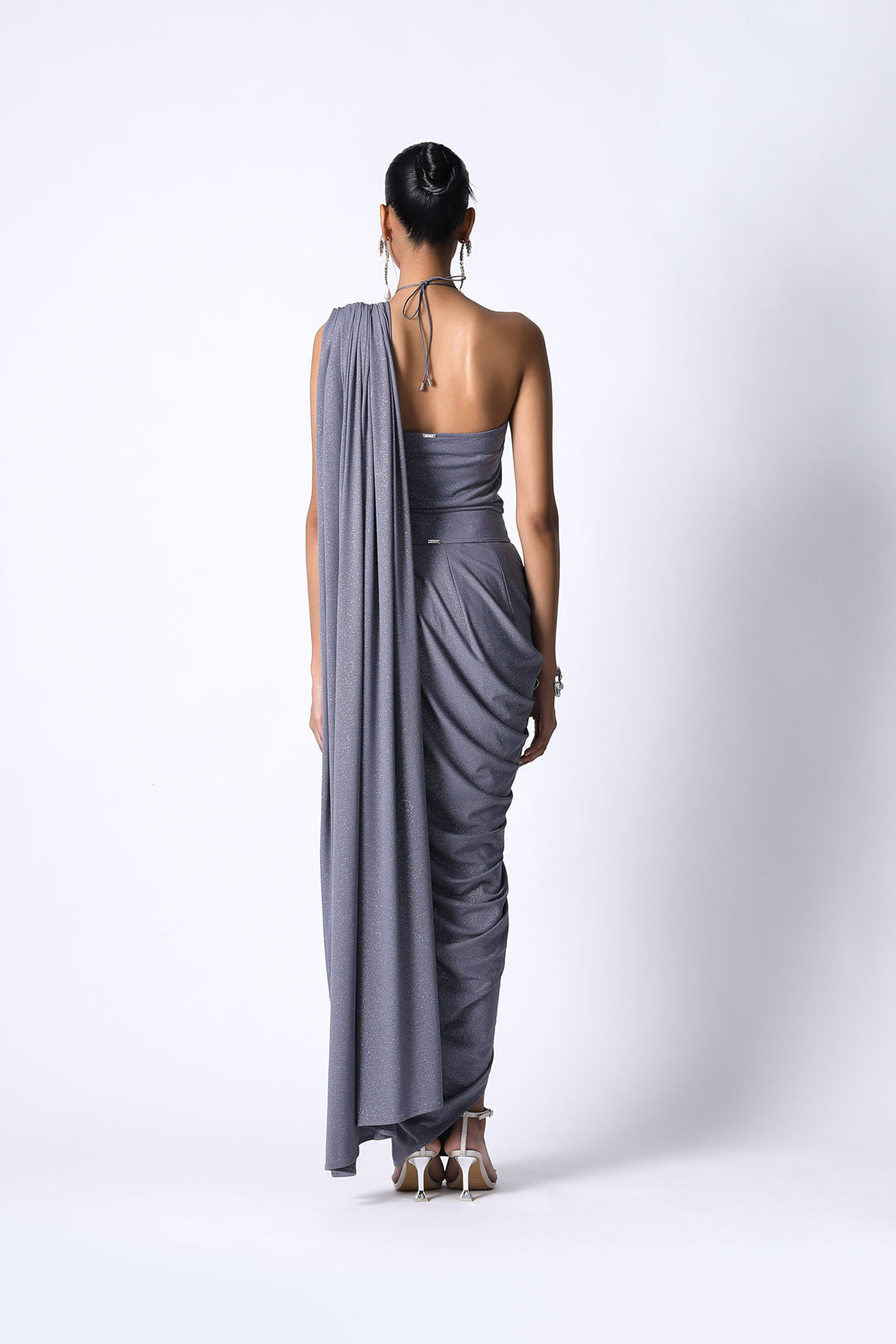 A Line Halter Top with Star Sari - 431-88